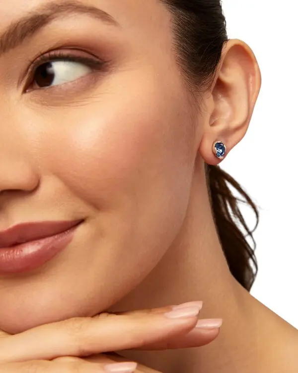 UNODE50 Sterling Plated Crystal Drop Earrings