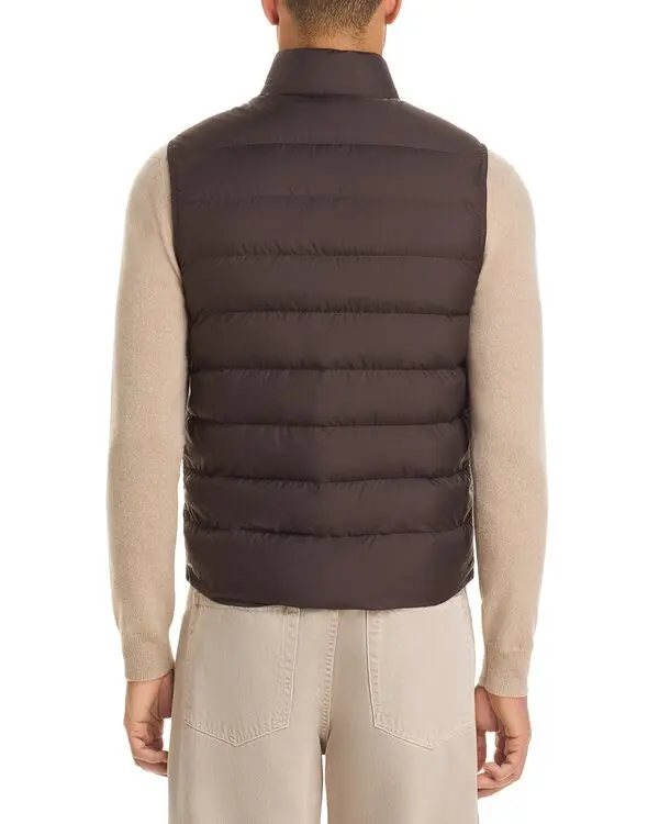 Moncler Treompan Down Vest - Brown