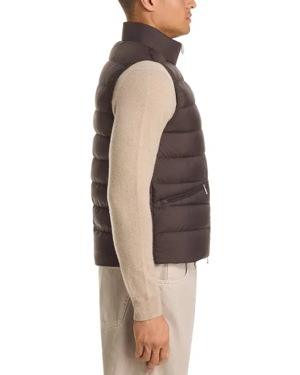Moncler Treompan Down Vest - Brown