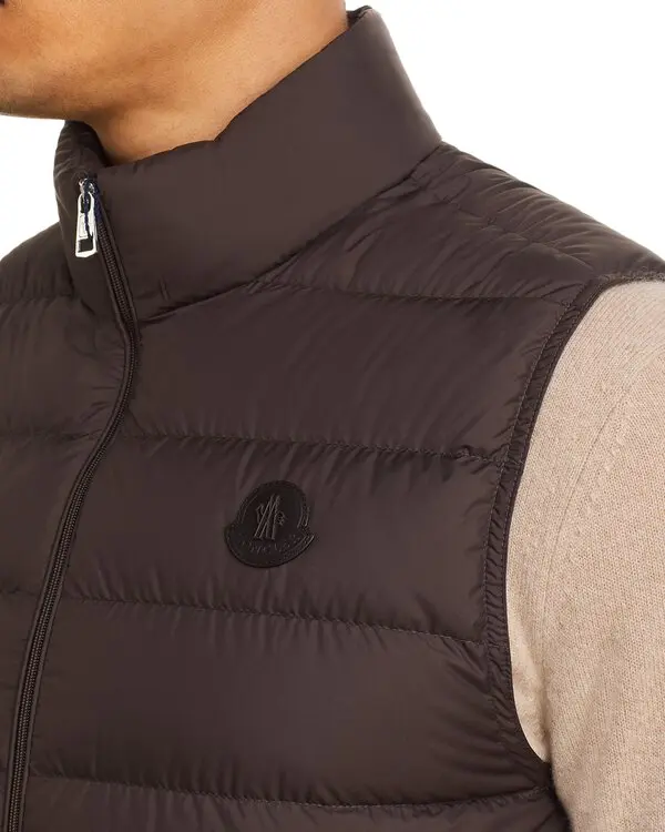 Moncler Treompan Down Vest - Brown