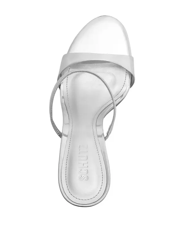 Schutz Jessica Strappy Sandals - Prata