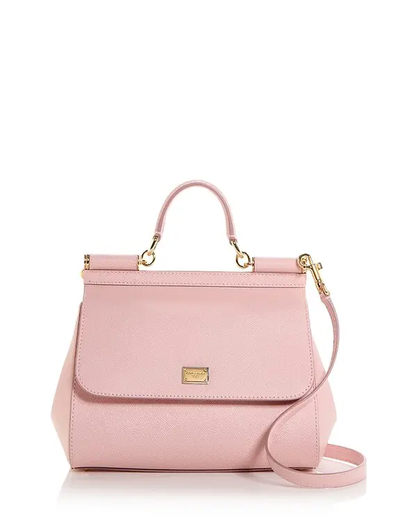 Dolce & Gabbana Sicily Top Handle Bag - Light Pink