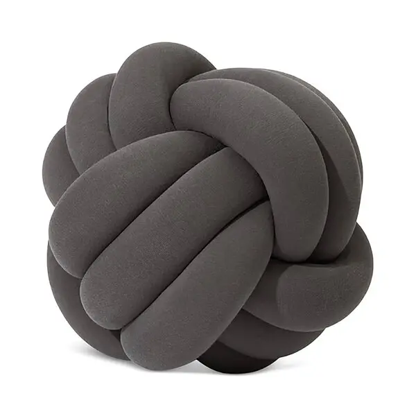 BEARABY Hugget Weighted Knot Pillow, Large 3 Lb - Asteroid Grey
