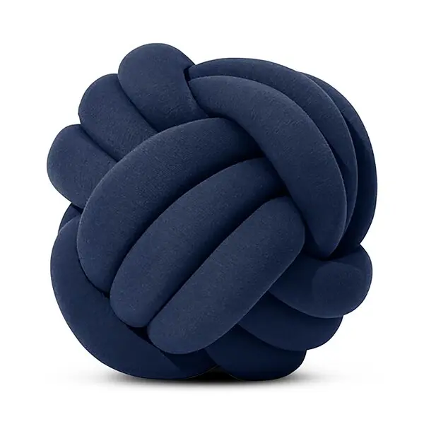 BEARABY Hugget Weighted Knot Pillow, Medium 1 Lb - Midnight Blue