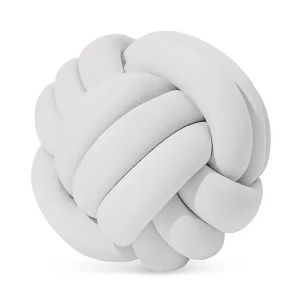 BEARABY Hugget Weighted Knot Pillow, Medium 1 Lb - Moonstone Grey