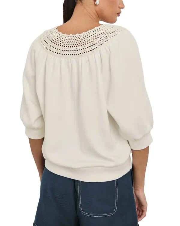 Rails Mariposa Crochet Trim Top