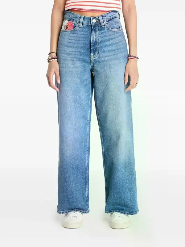 Tommy Hilfiger High-rise Wide-leg Jeans - Blue
