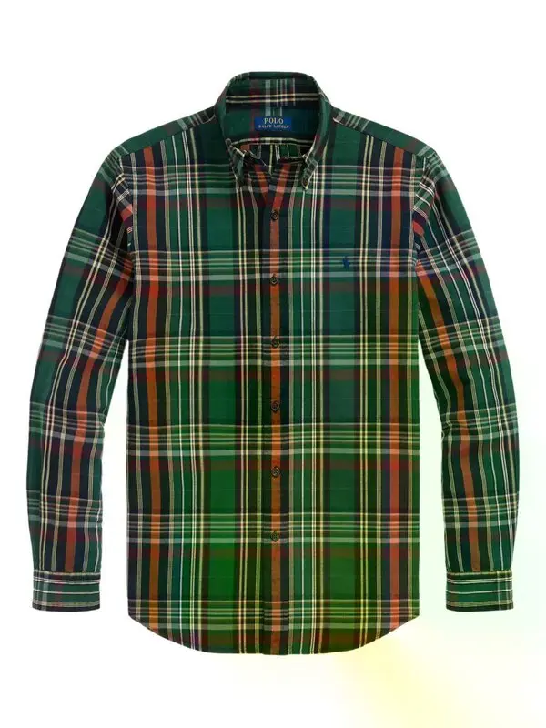 Polo Ralph Lauren Plaid Long-sleeved Shirt - Green