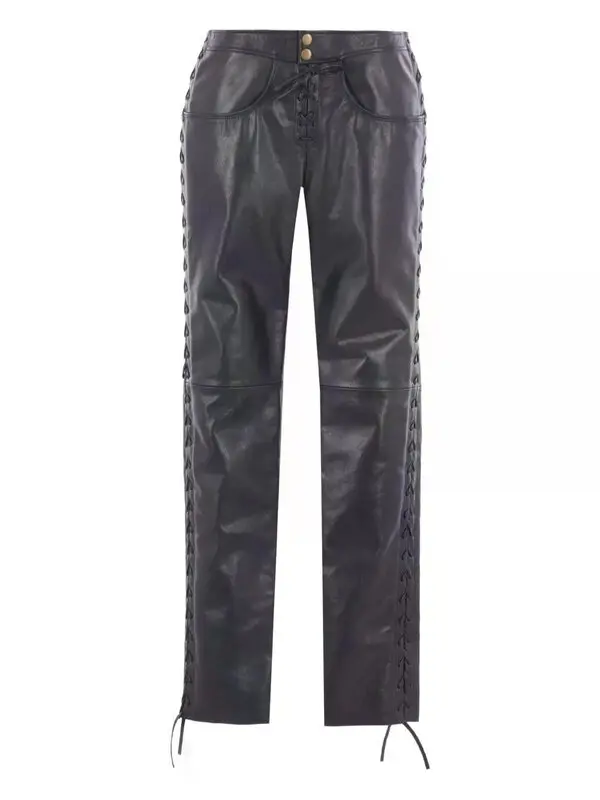 Isabel Marant Étoile Lace-up Leather Trousers