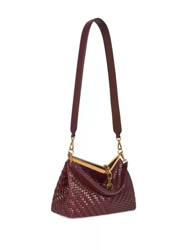 Etro Vela Woven Leather Shoulder Bag