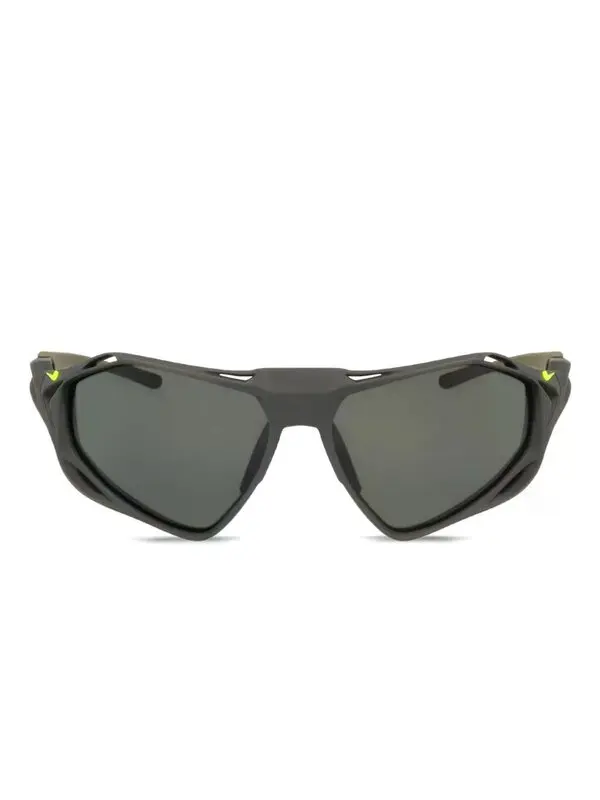 Nike Geometric-frame Sunglasses - Green