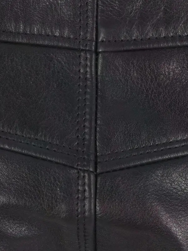 Isabel Marant Étoile Lace-up Leather Straight Trousers - Black