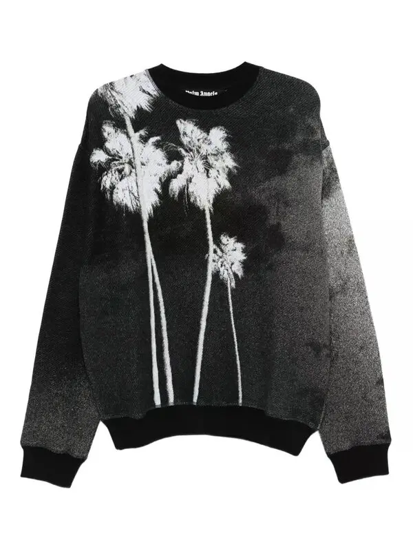 Palm Angels Graphic Print Cotton Sweatshirt