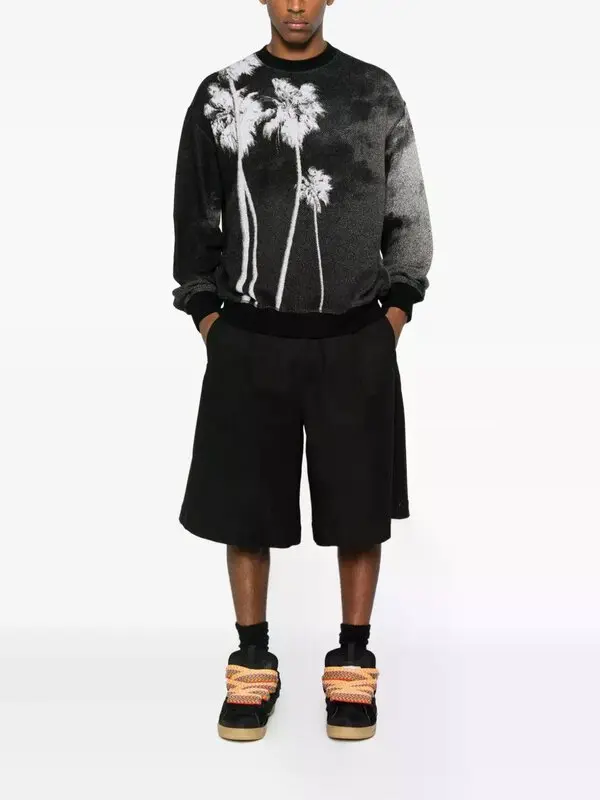 Palm Angels Graphic Print Cotton Sweatshirt