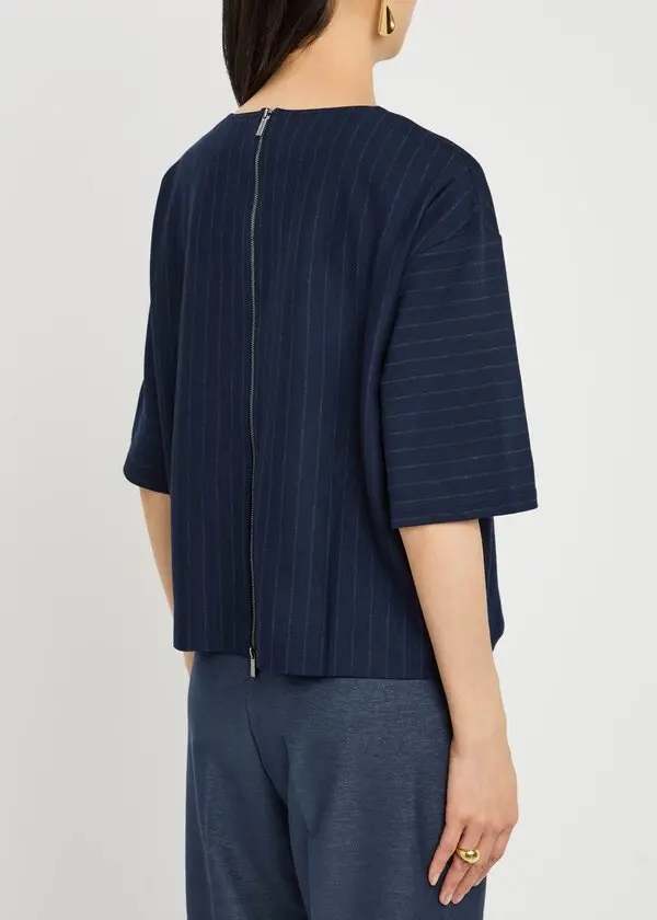Max Mara Pinstriped Jersey T-shirt