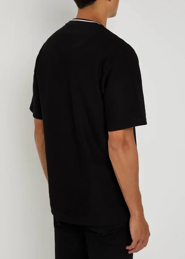 Dolce & Gabbana Logo-embroidered Piqué Cotton T-shirt