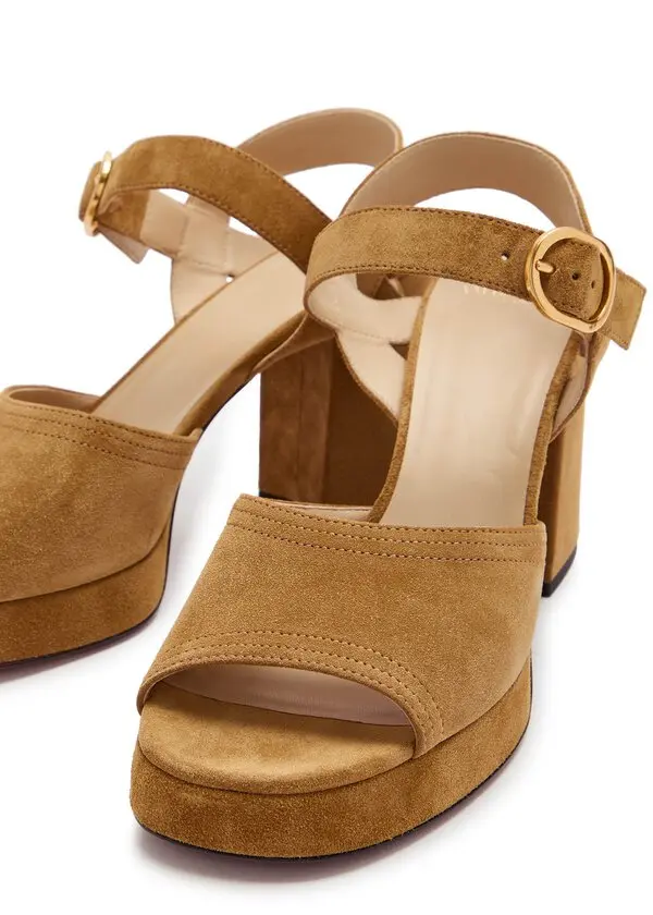Valentino Garavani Fawcette 100 Suede Platform Sandals