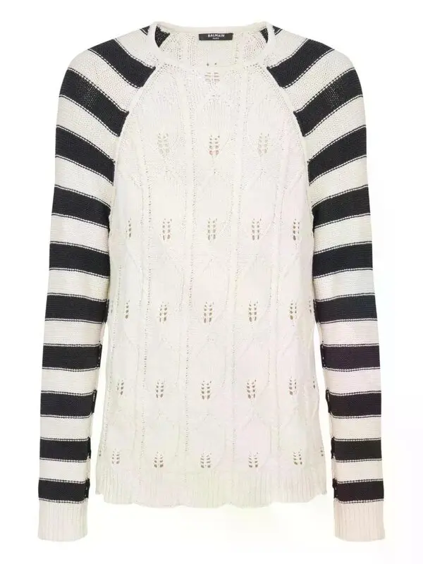 Balmain Cable-knit Jumper