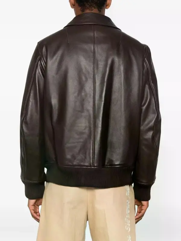 Simone Rocha Multiple-pocket Lambskin Leather Jacket