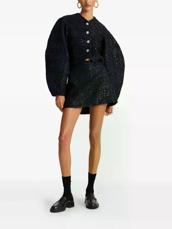 ROTATE BY BIRGER CHRISTENSEN Sequin-embellished Mini Skirt