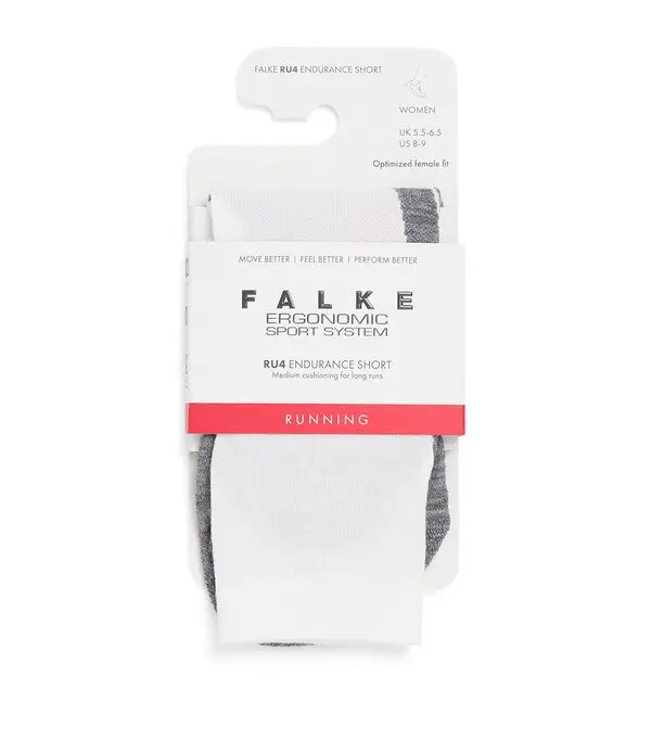 Falke Ru4 Endurance Running Short Socks - White