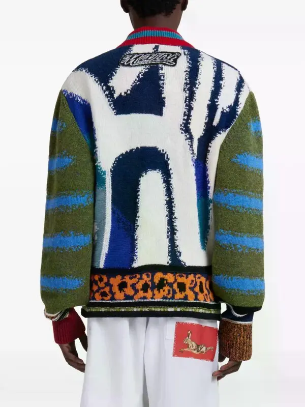 Marni Graphic-knitted Cardigan