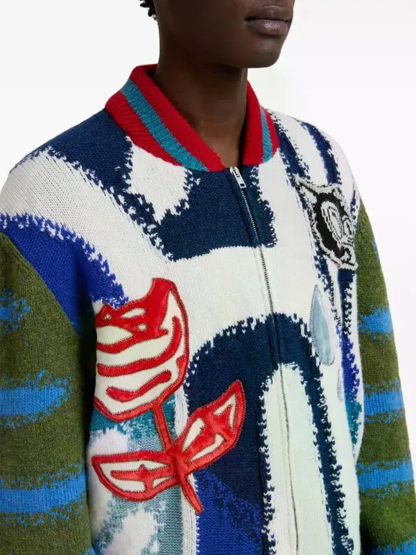 Marni Graphic-knitted Cardigan