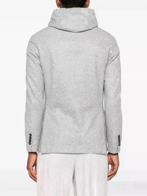 Eleventy Hooded Wool Blazer