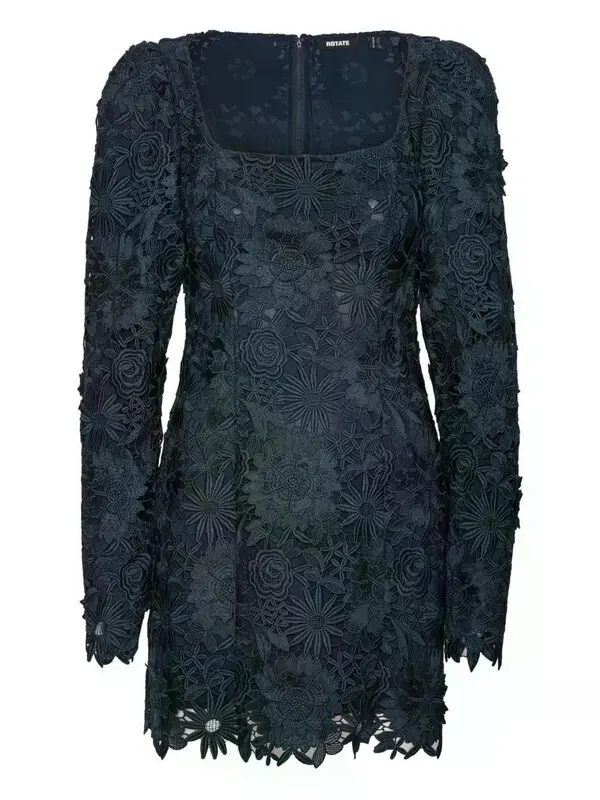 ROTATE BY BIRGER CHRISTENSEN Lace-embellished Mini Dress - Blue