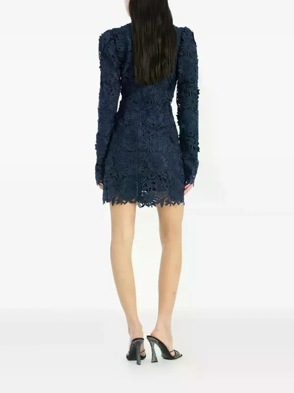 ROTATE BY BIRGER CHRISTENSEN Lace-embellished Mini Dress