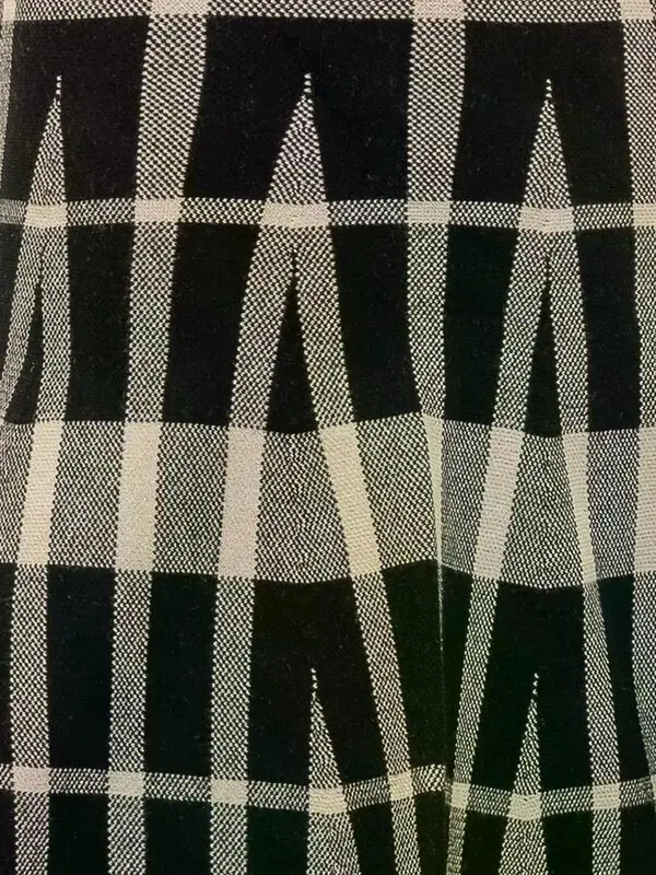 MSGM Checked Pleated Skirt