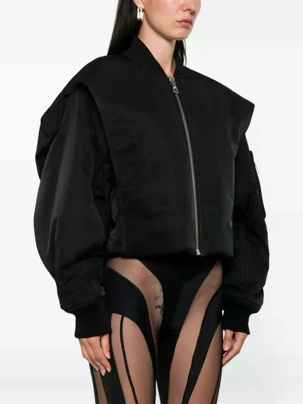 JEAN PAUL GAULTIER Zip-fastening Cropped Bomber Jacket