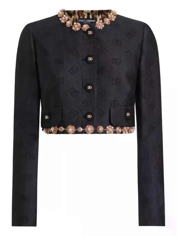 Dolce & Gabbana Dna Dg Logo-jacquard Jacket