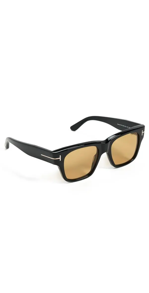 TOM FORD Square Frame Sunglasses - Shiny Black