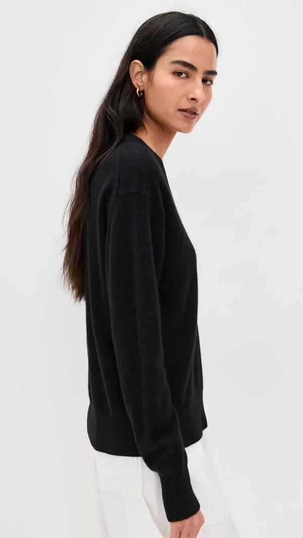 WHITE & WARREN Cashmere V-neck Pullover