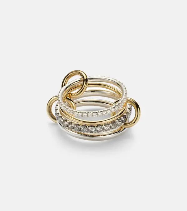 SPINELLI KILCOLLIN Arla 18kt Gold And Sterling Diamond Ring - Silver