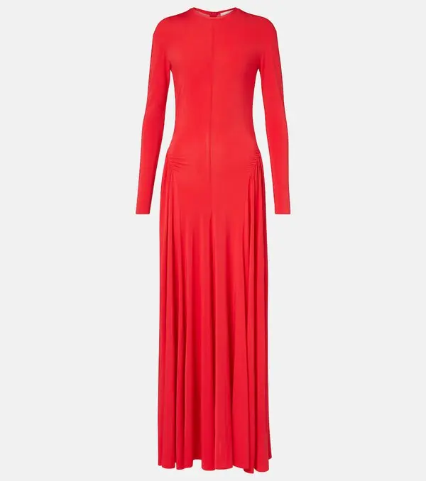 Tove Orea Jersey Maxi Dress - Red
