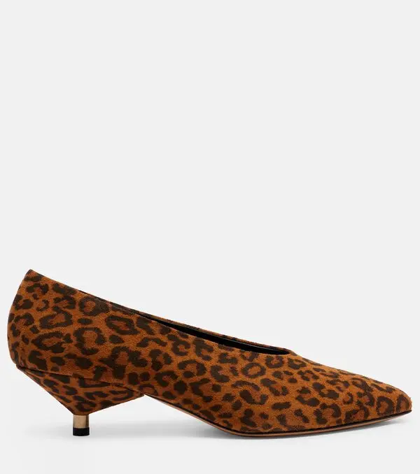 Isabel Marant Étoile Ebisa 45 Leopard-print Leather Pumps - Brown