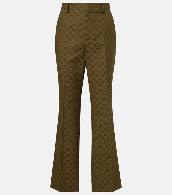 Gucci Gg Canvas Bootcut Pants