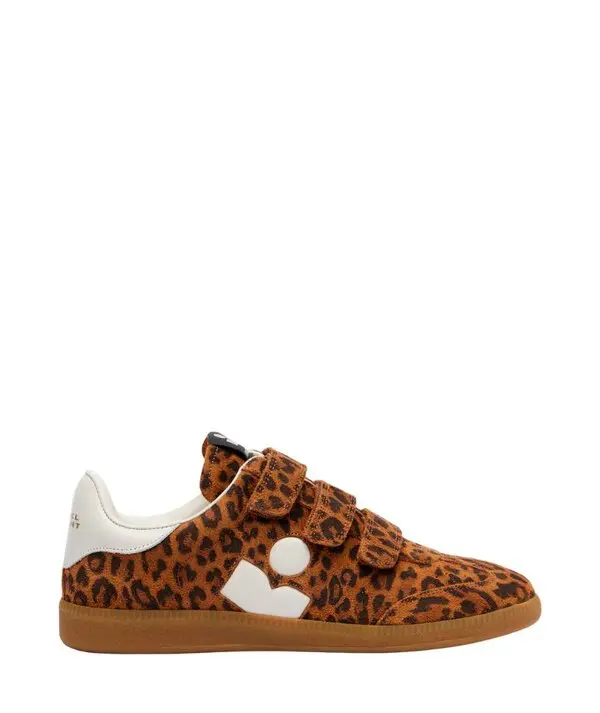 Isabel Marant Étoile Beth Leopard-print Sneakers - Brown