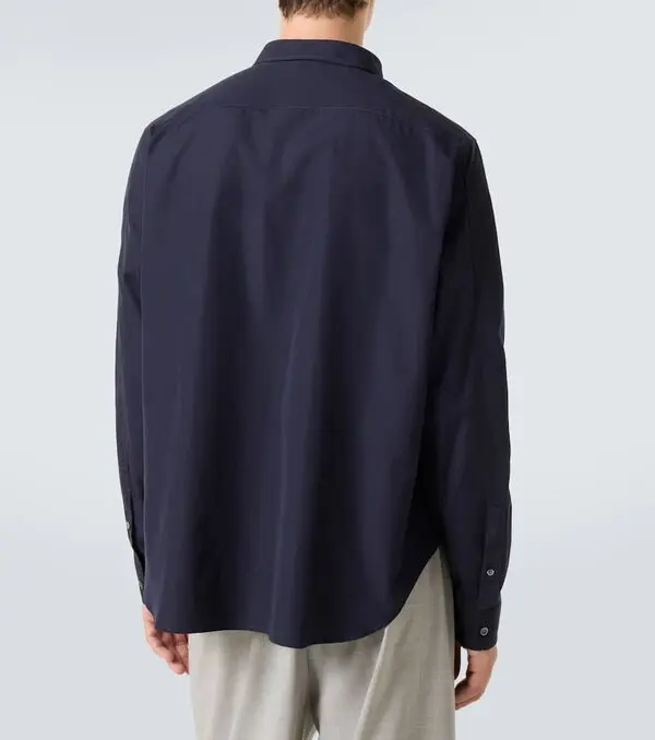 Loewe Logo Cotton Poplin Shirt