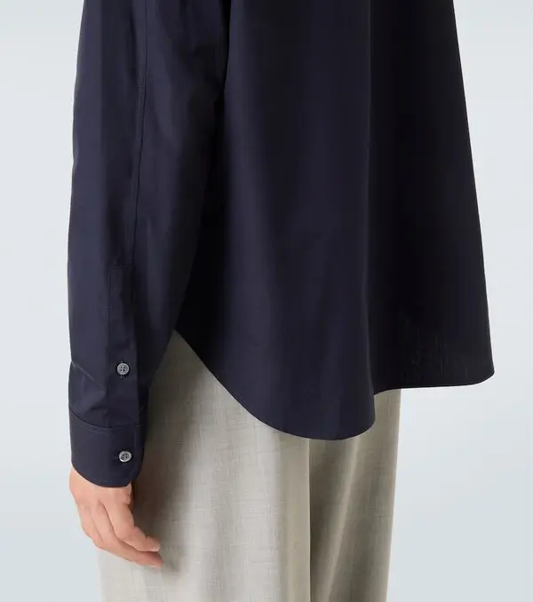 Loewe Logo Cotton Poplin Shirt