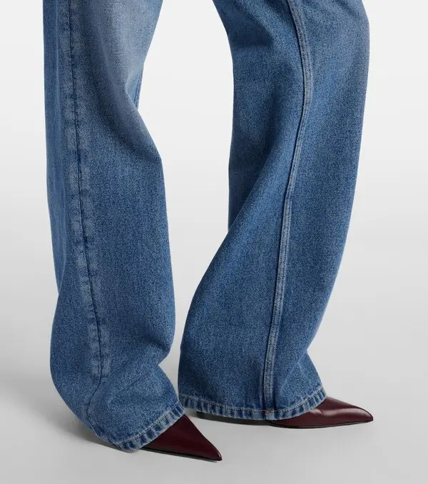 Prada High-rise Wide-leg Jeans - Blue
