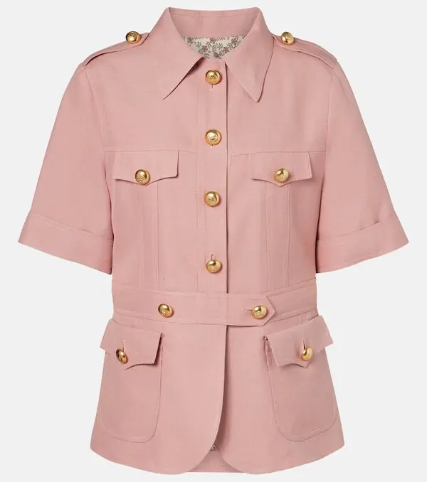 Valentino Garavani Cashmere And Cotton Jacket - Pink