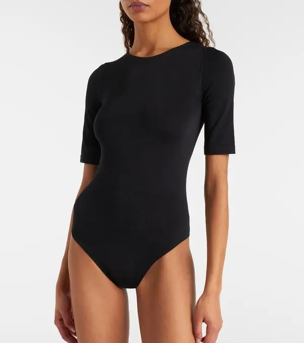 Wolford Bahamas Jersey Bodysuit - Black