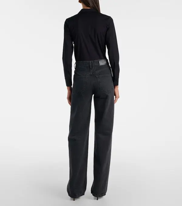 Wolford Cotton-blend Poplin Bodysuit