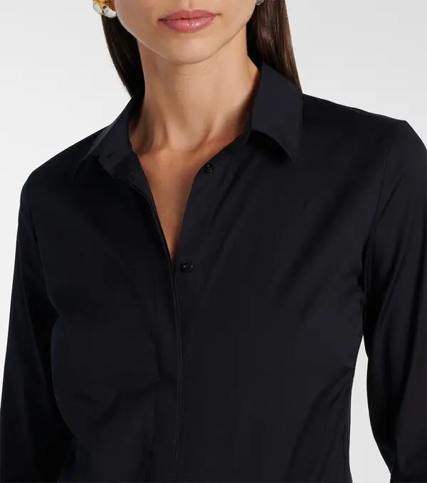 Wolford Cotton-blend Poplin Bodysuit