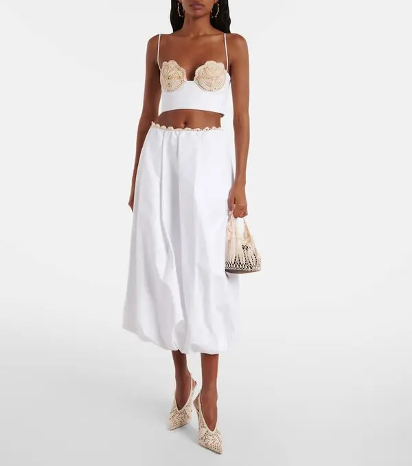 Magda Butrym Cotton Midi Skirt
