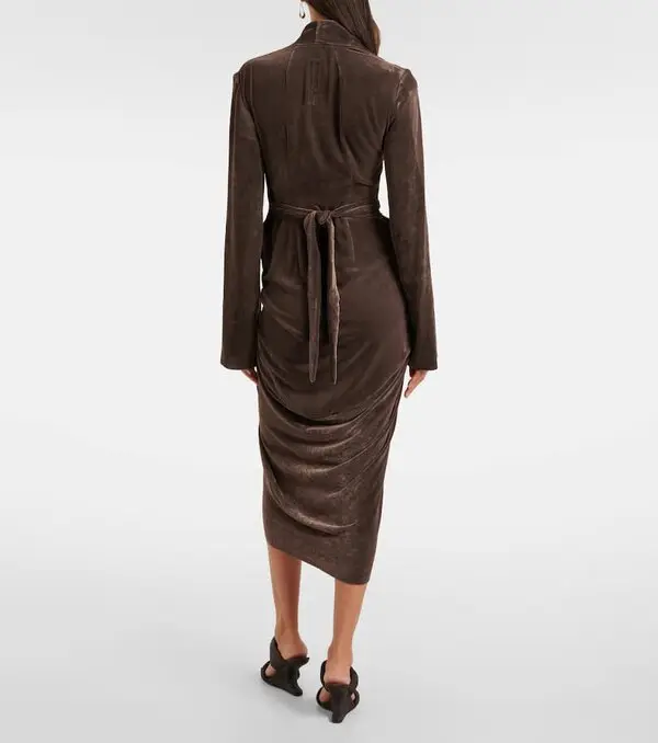 Rick Owens Wrap Midi Dress