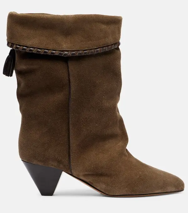 Isabel Marant Étoile Dalby 55 Suede Ankle Boots - Brown